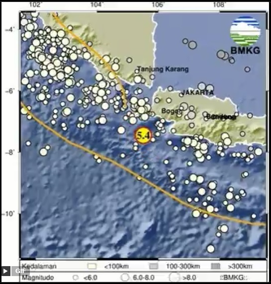Gempa Bumi Magnitudo 5,4 Guncang Banten, BMKG: Tidak Berpotensi Tsunami